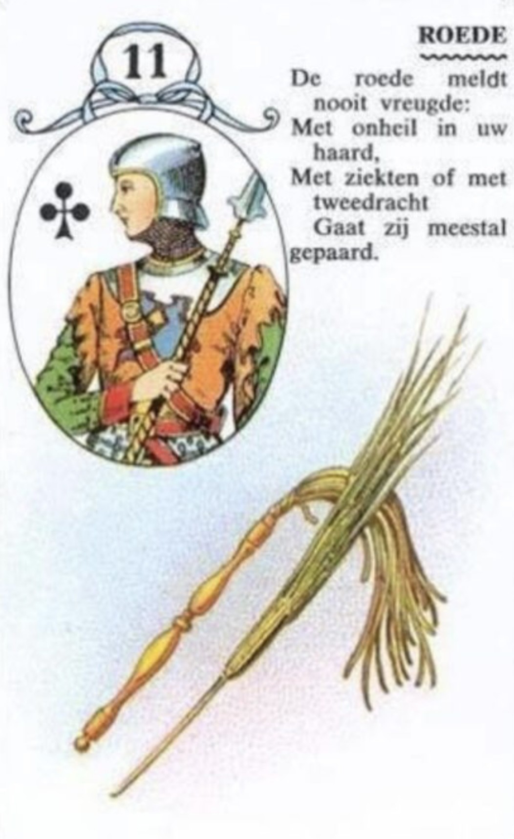 Lenormand kaarten uitgelegd - Mediumlijn