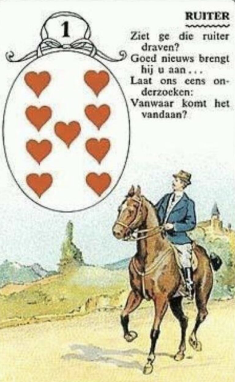 Lenormand kaarten uitgelegd - Mediumlijn